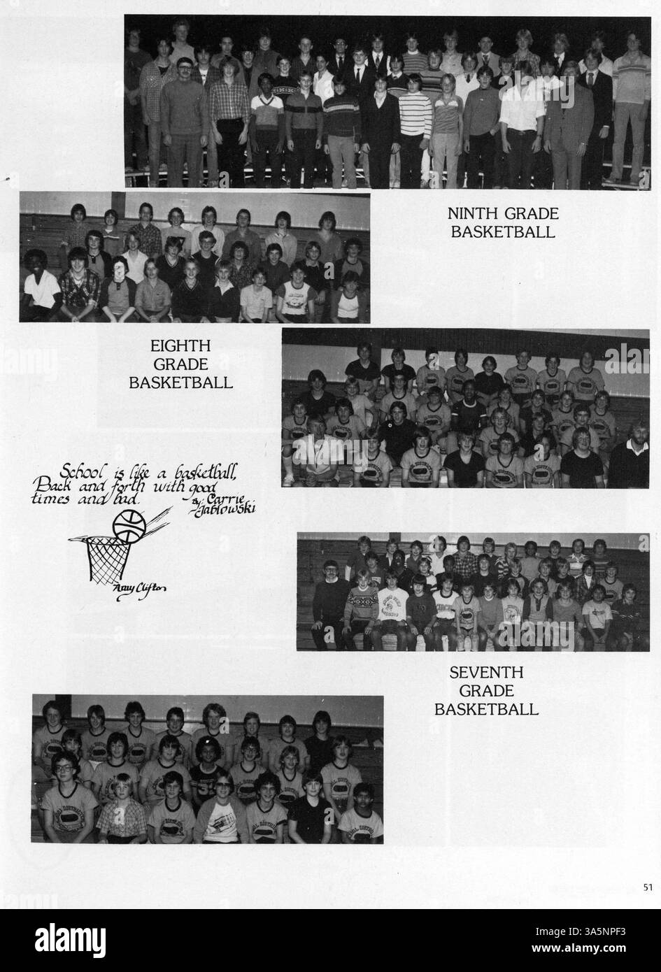 This yearbook from North View Jr. High documents the people and events ...