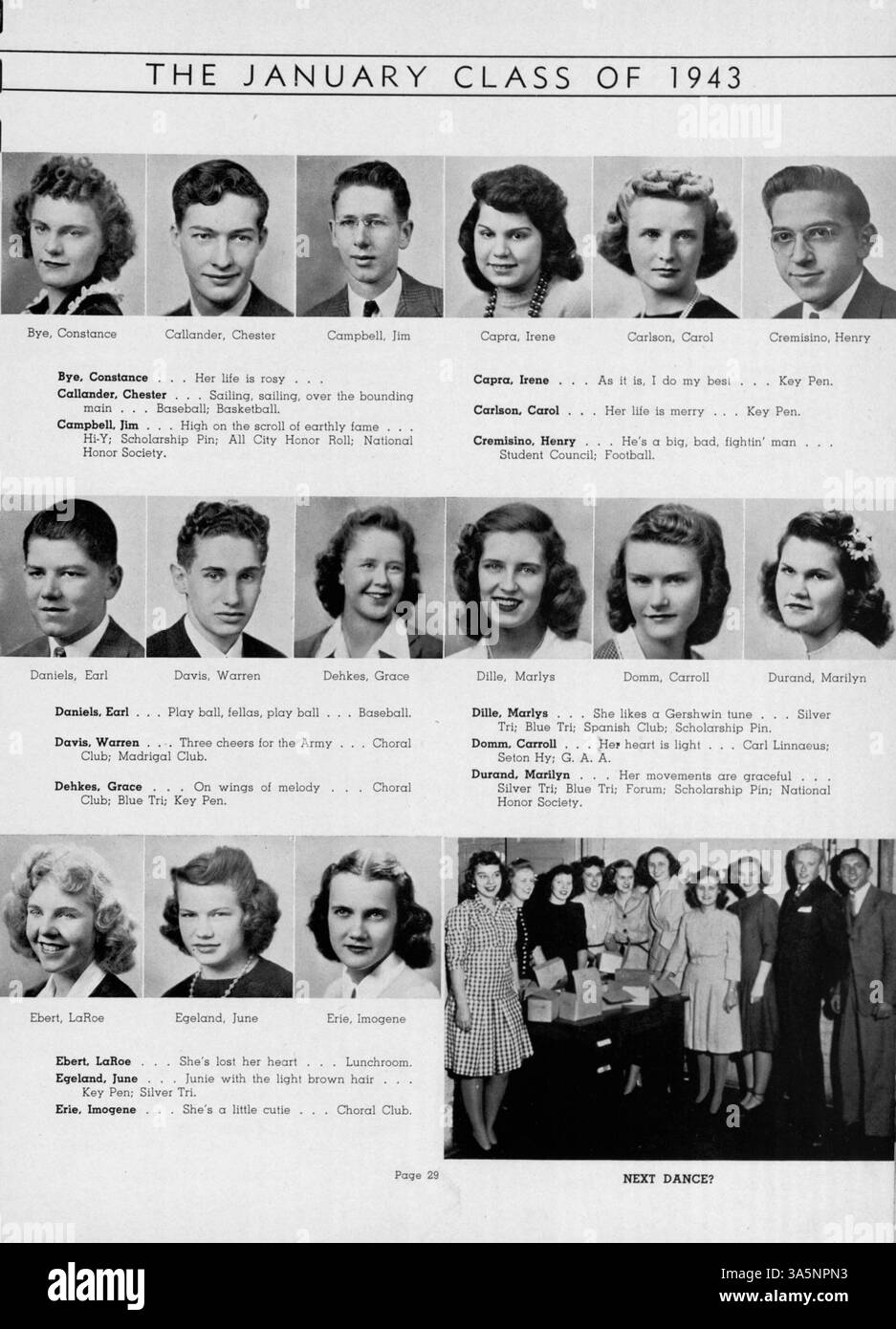 Key events of the 1942 1943 school year hi-res stock photography and ...