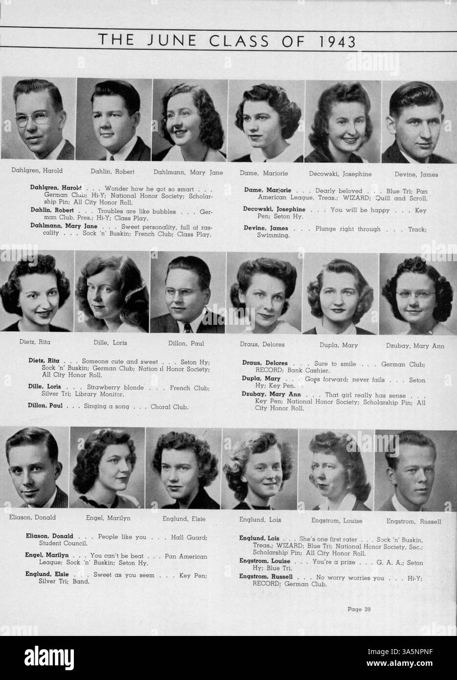 From the 1942 1943 year hi-res stock photography and images - Alamy