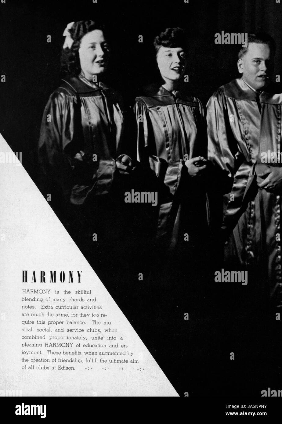 The 'Wizard' yearbook from Edison High School, published in 1943 ...