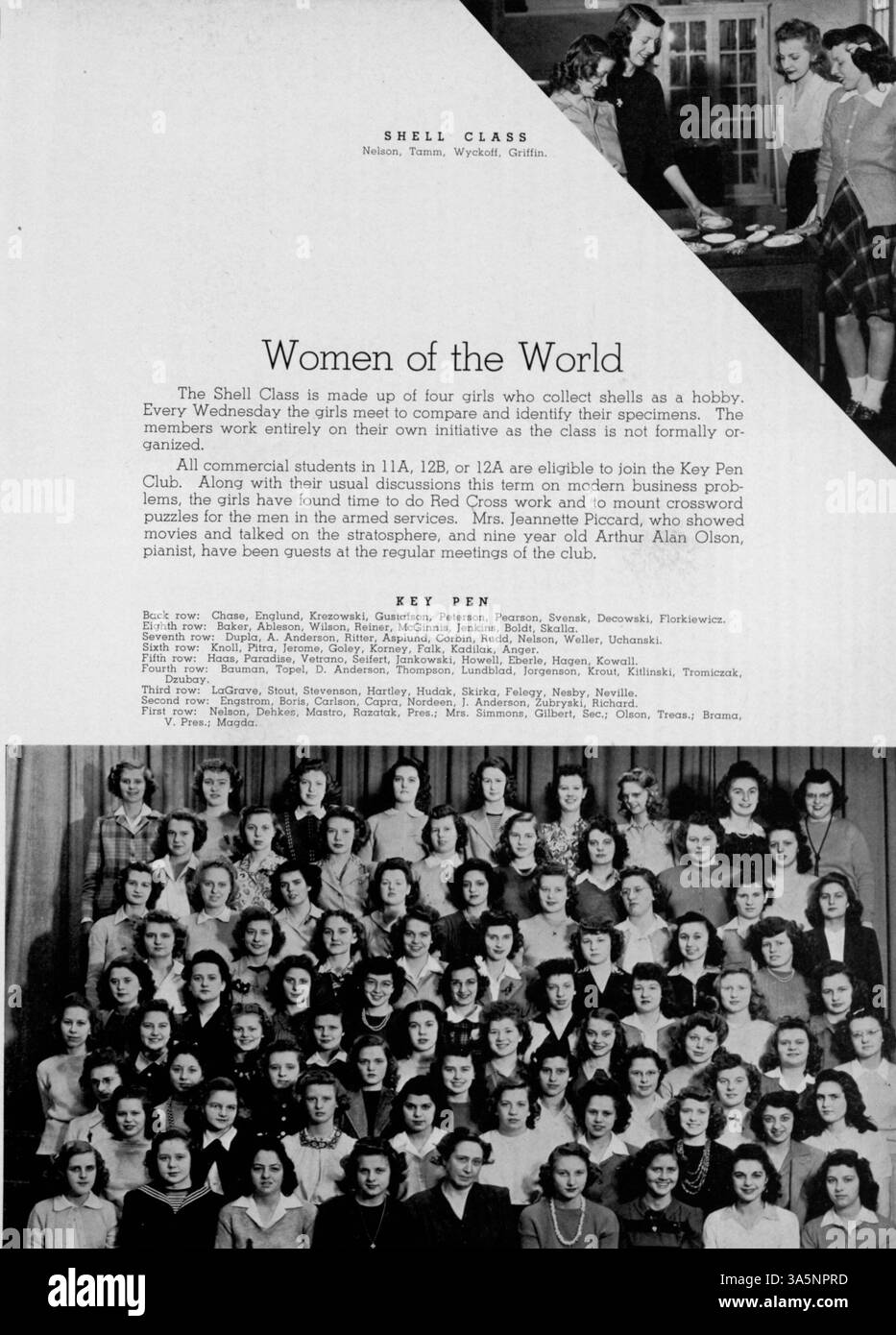 This 1943 edition of the 'Wizard' yearbook from Edison High School ...