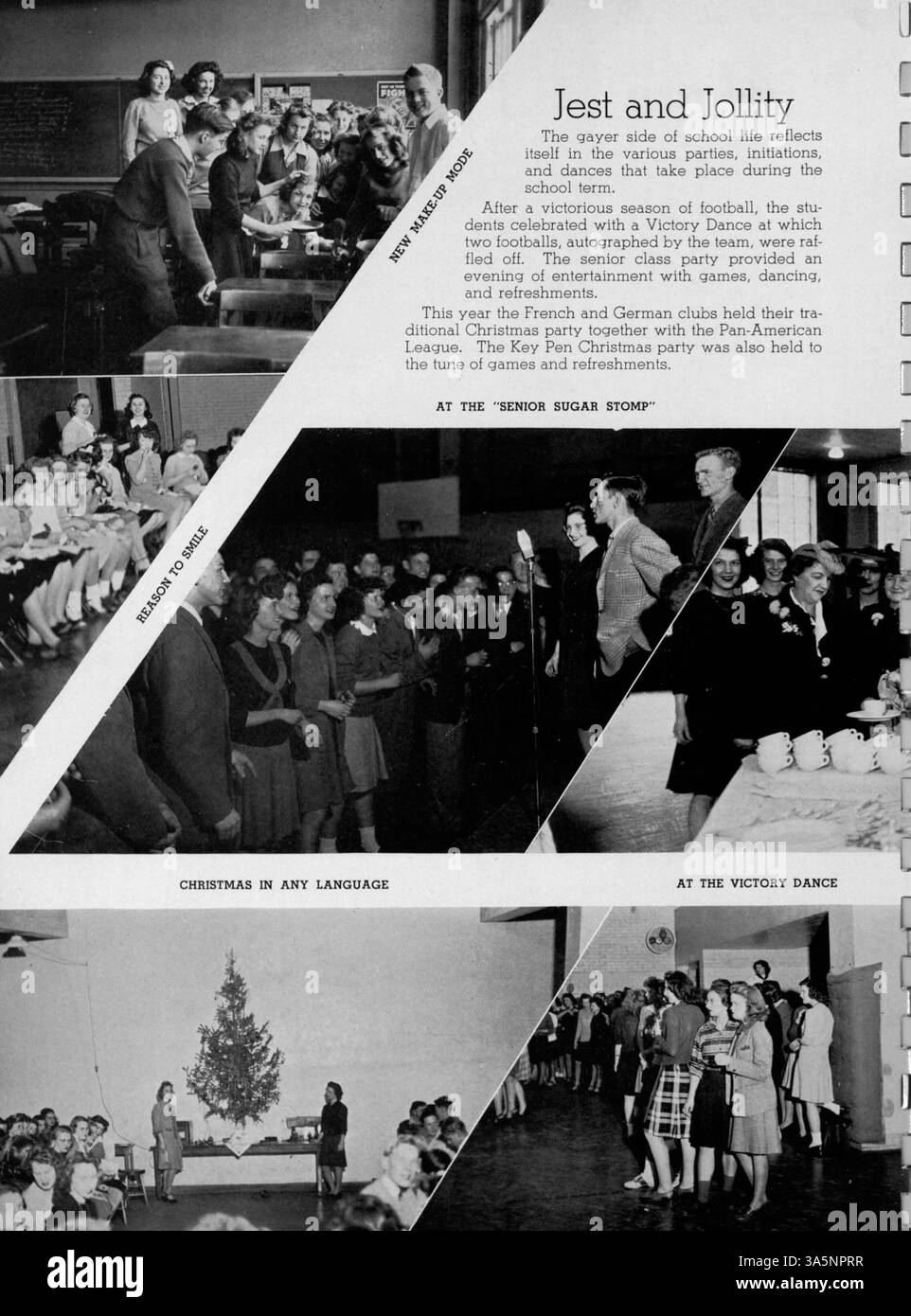 Yearbook from edison high school in 1943 documents the events hi-res ...