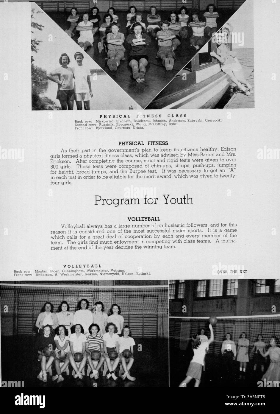 The 1943 'Wizard' yearbook from Edison High School provides a ...