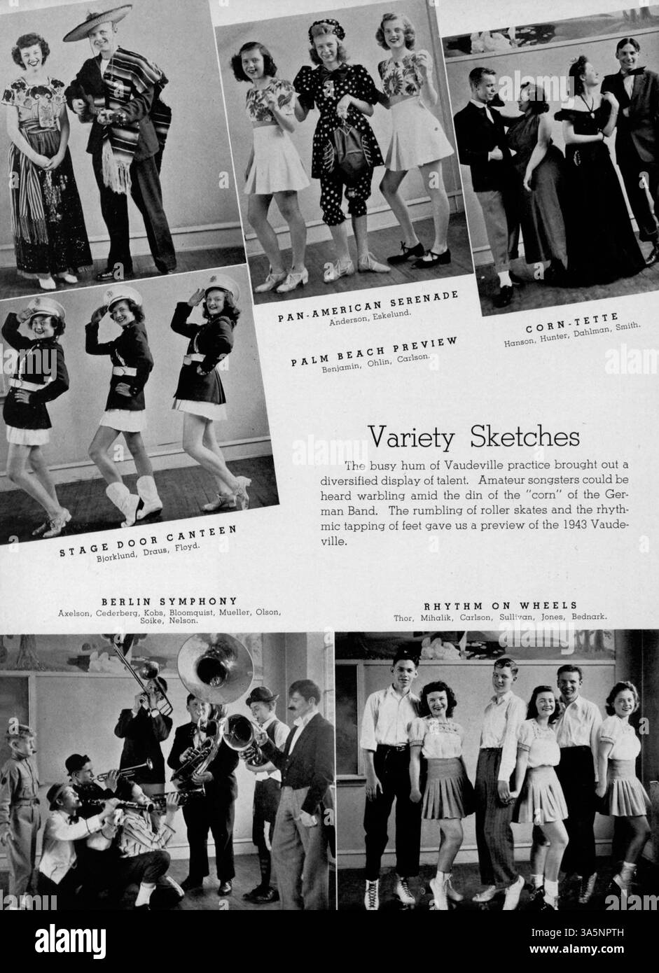The 'Wizard' yearbook from Edison High School, 1943, documents the key ...