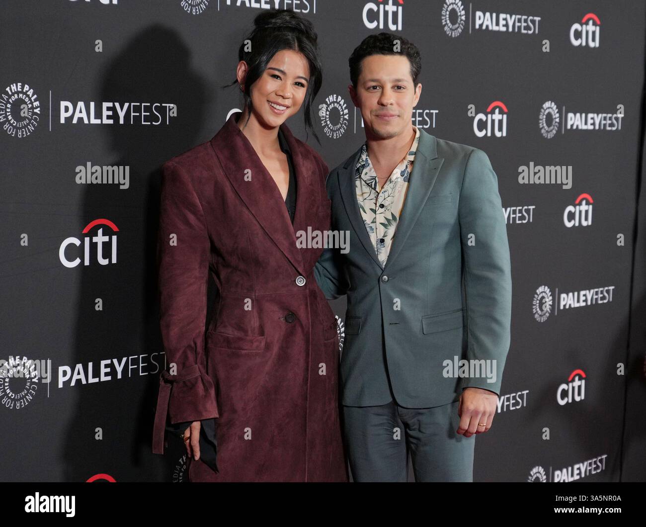 (L-R) Leah Lewis and David Del Rio at the PaleyFest LA 2025 - MATLOCK ...