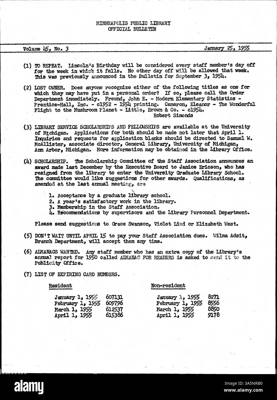 This weekly bulletin from 1955 provided essential internal information ...