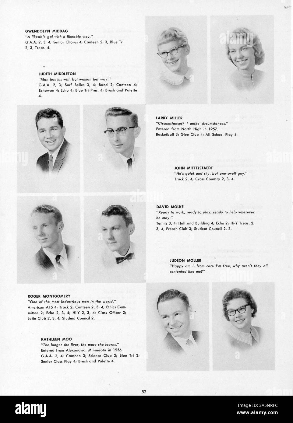 Other events that shaped the 1957 1958 school year hi-res stock ...