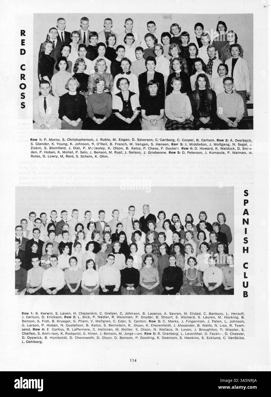 The 1958 'Echowan' yearbook highlights student portraits, teacher ...