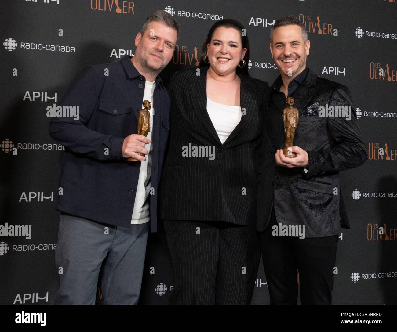Montreal, Canada. 23rd Mar, 2025. Etienne Marcoux, Virginie Chauvette ...