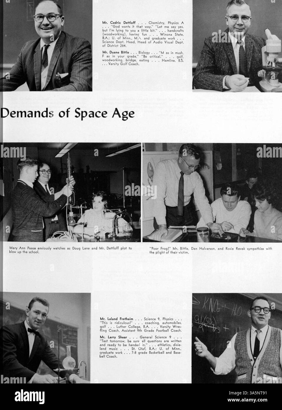 Wayako 62 documents the 1961 1962 wayzata high school academic year hi-res stock photography and ...