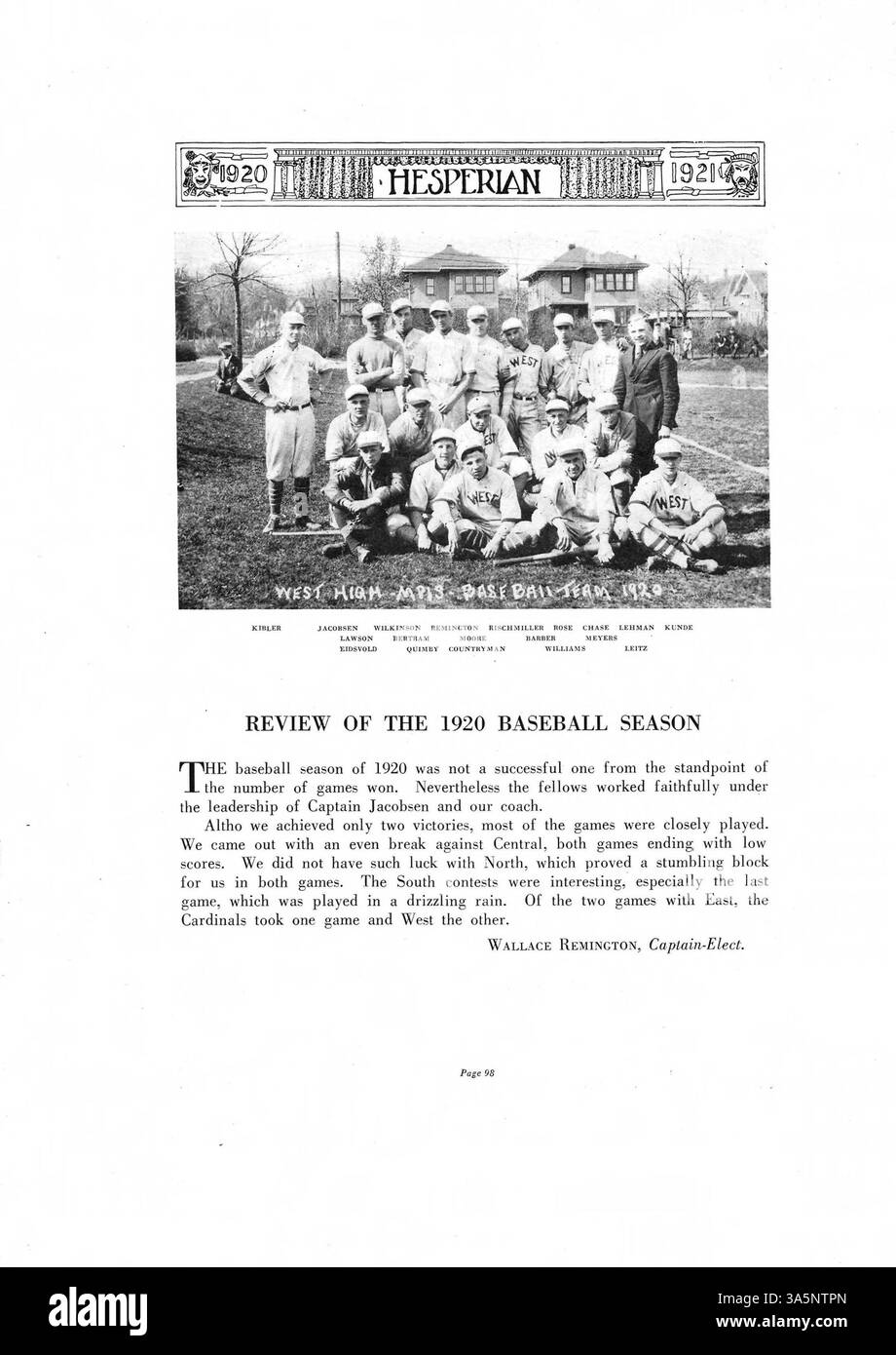 Highlights the school year at west high school Cut Out Stock Images ...