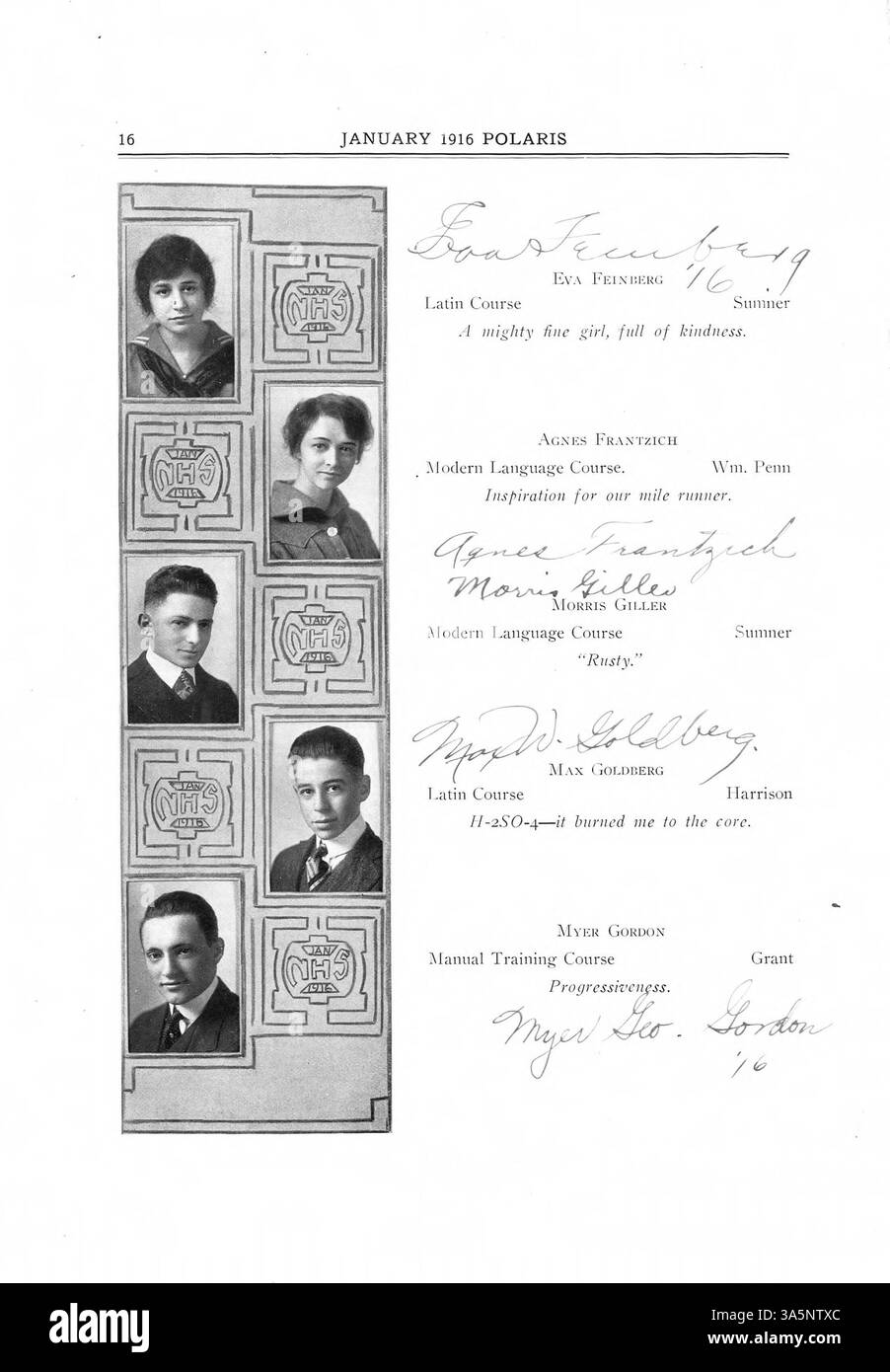 The Polaris yearbook from January 1916 documents the 1915-1916 school year at North High ...