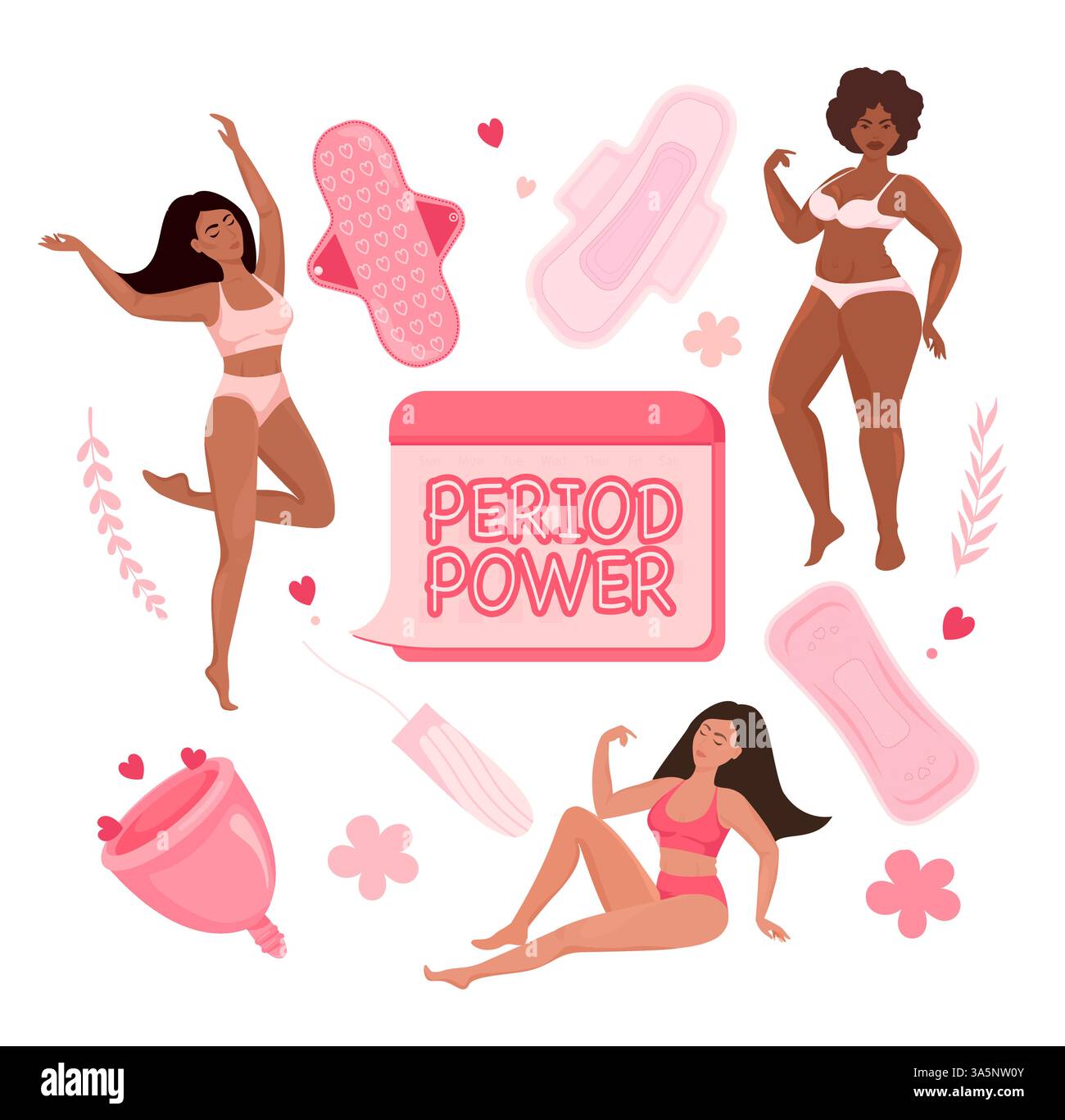 Period Power and Feminine Hygiene Stock Vector Image & Art - Alamy