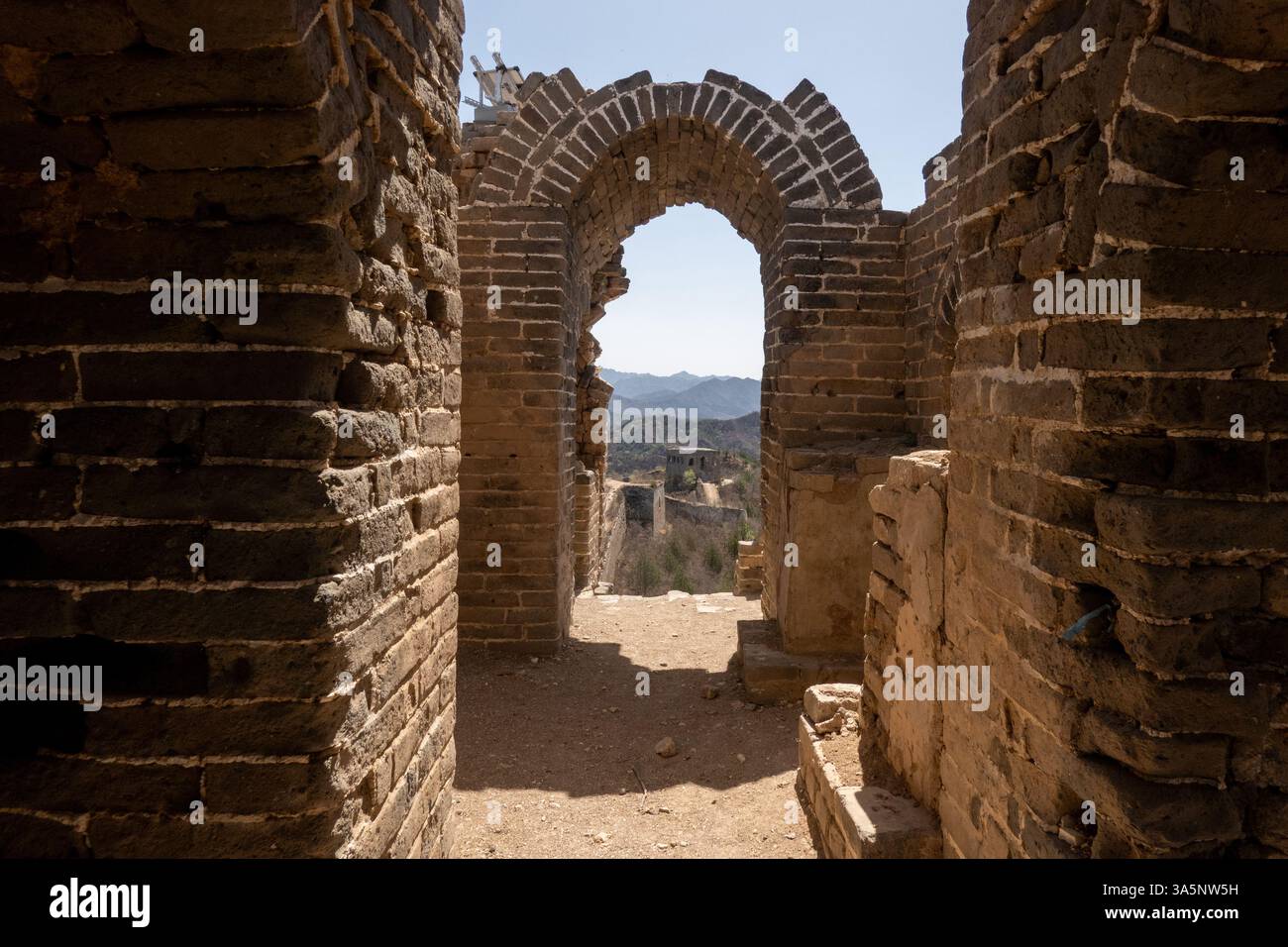 A watchtower at the Great Wall at Gubeikou. The hike from Gubeikou to ...