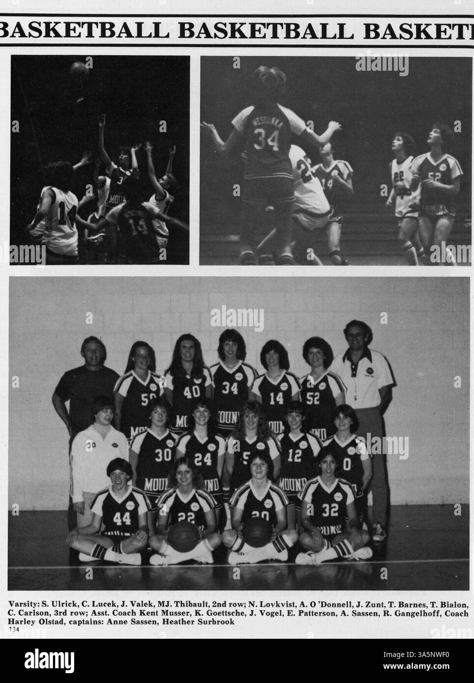 The 1981 1982 mound westonka high yearbook captures the academic hi-res stock photography and ...