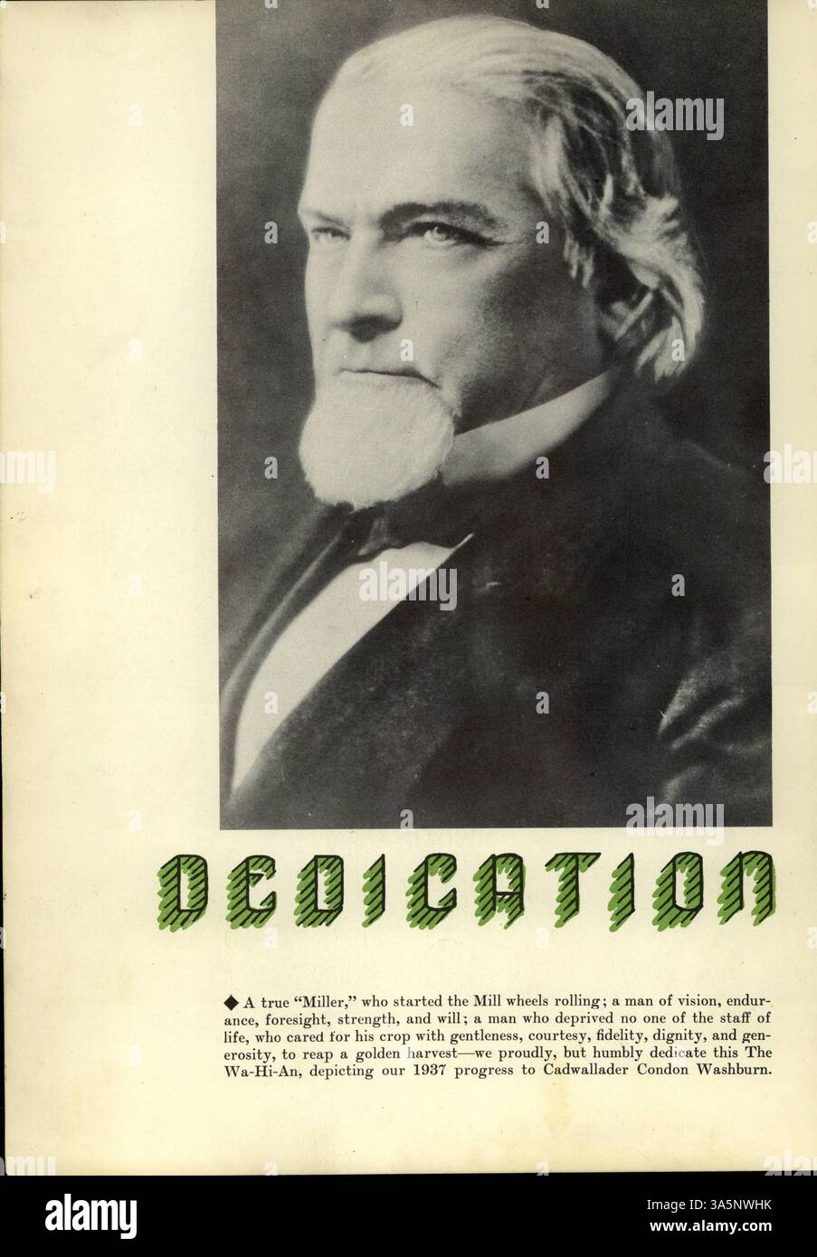 The Wahian 1937 yearbook from Washburn High School highlights the students, their academic ...