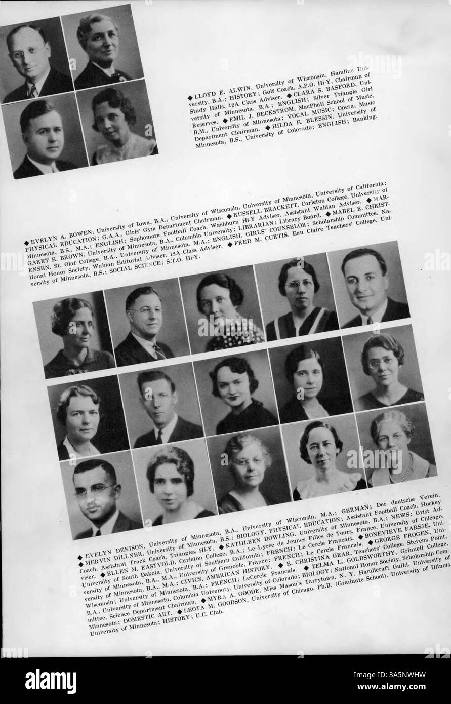 This 1937 Wahian yearbook from Washburn High School documents the year ...