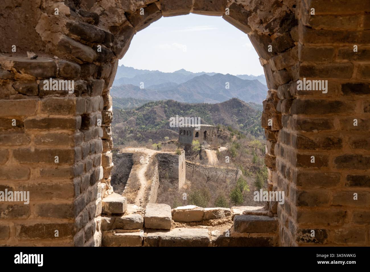 A watchtower at the Great Wall at Gubeikou. The hike from Gubeikou to ...