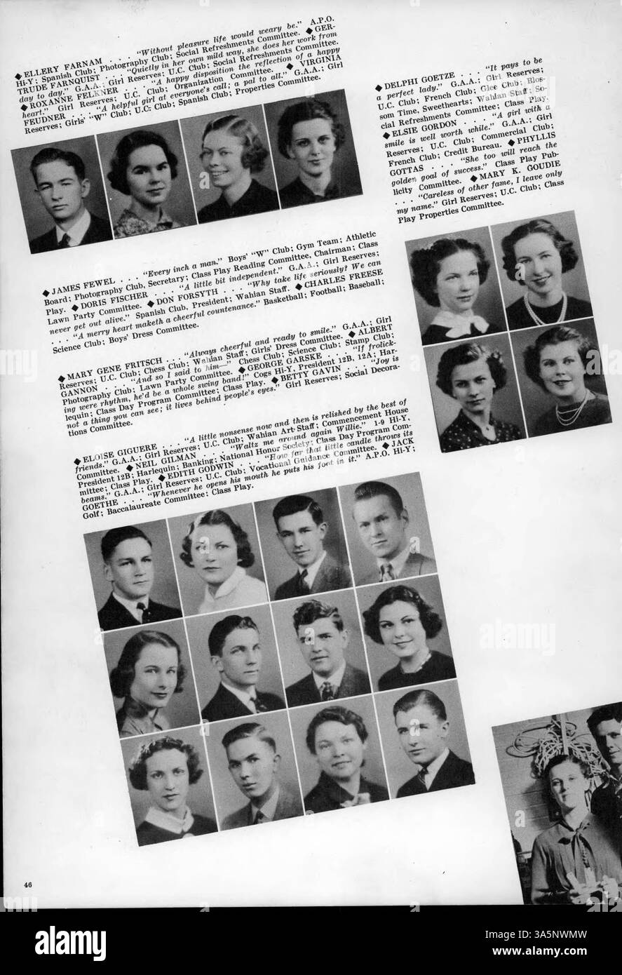 Yearbook highlights key academic and extracurricular events hi-res stock photography and images ...