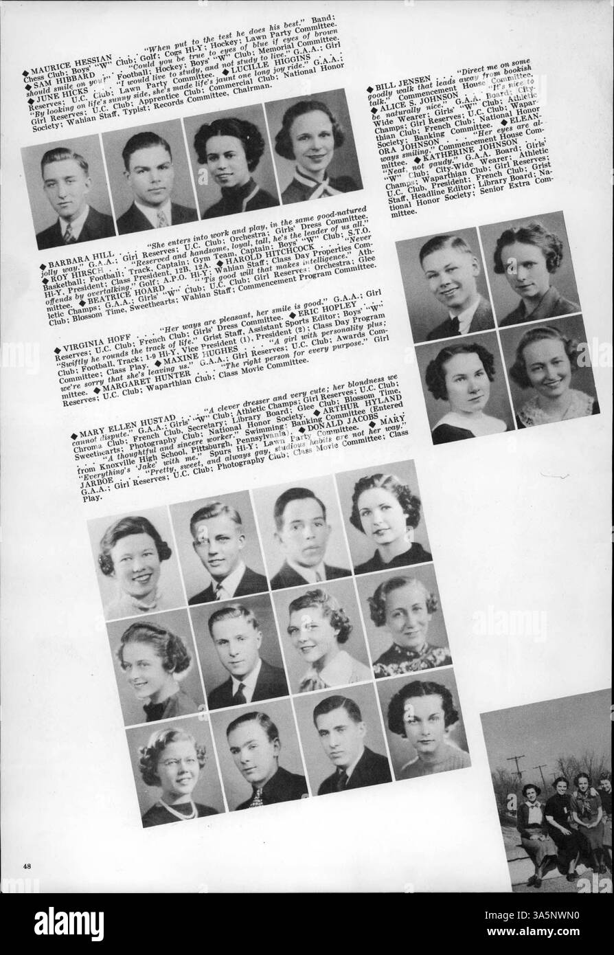 This 1937 yearbook from washburn high school captures the school hi-res ...