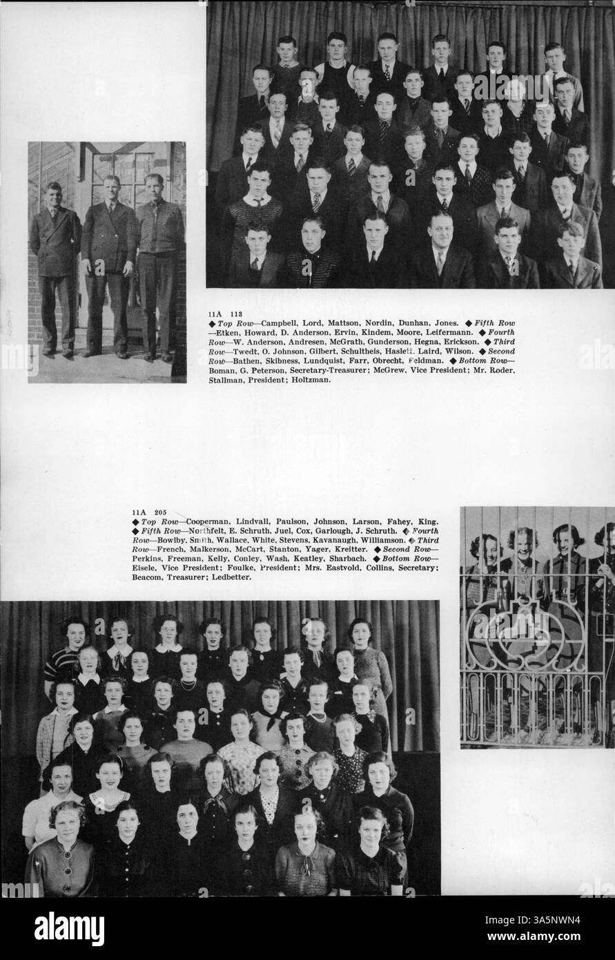 This 1937 edition of the 'Wahian' yearbook from Washburn High School ...