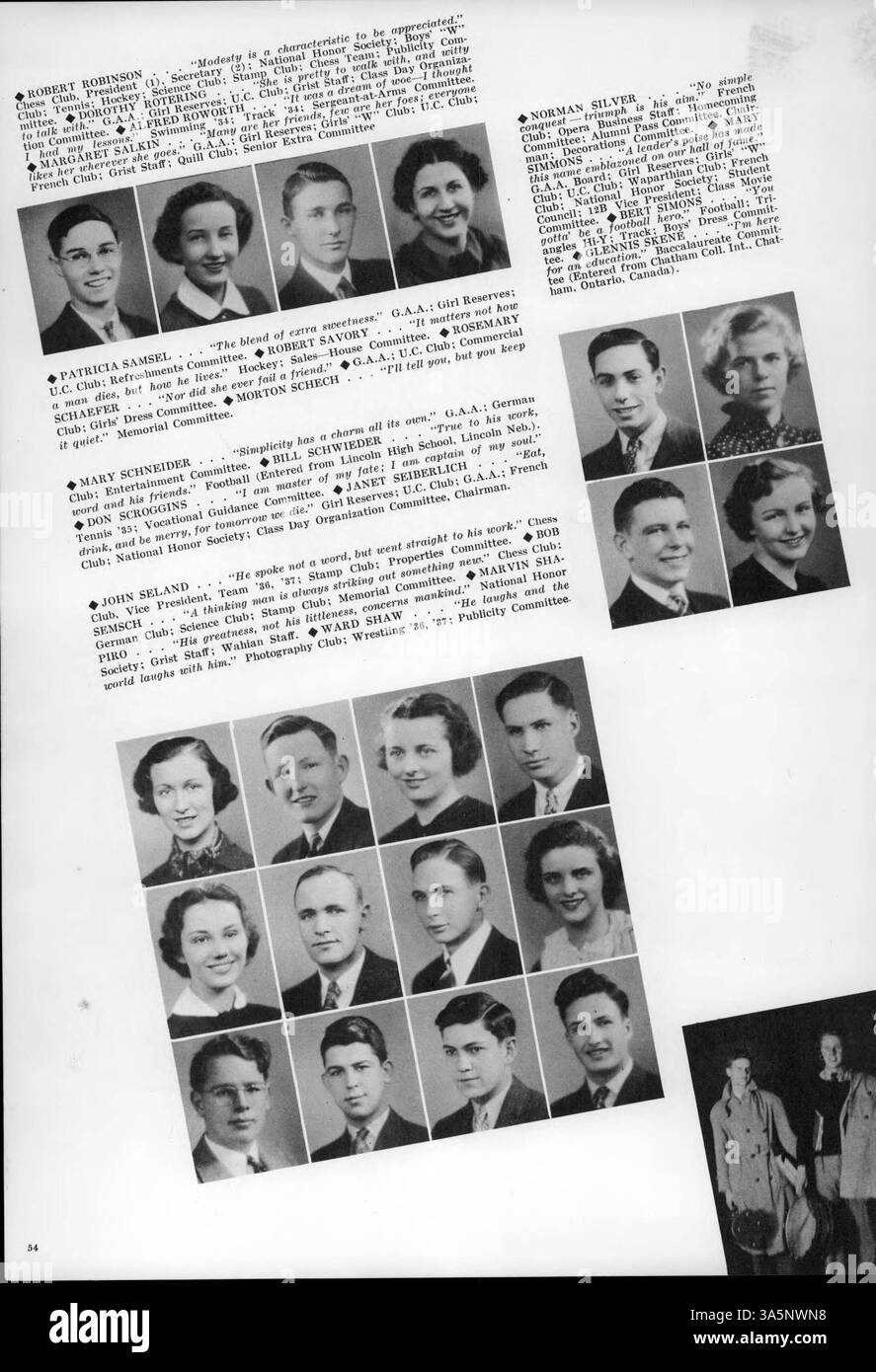 This 1937 edition of the 'Wahian' yearbook from Washburn High School ...