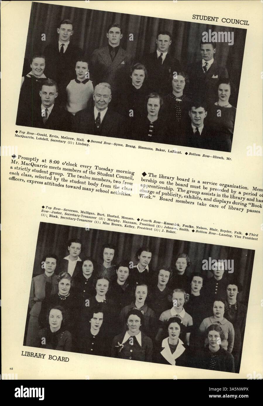 The 1937 'Wahian' yearbook from Washburn High School documents the ...
