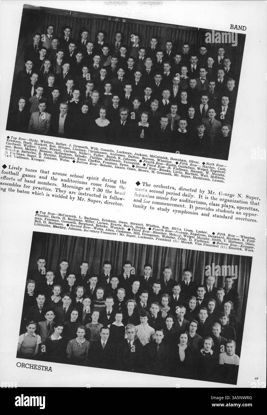 The 1937 'Wahian' yearbook documents the 1936-1937 academic year at ...