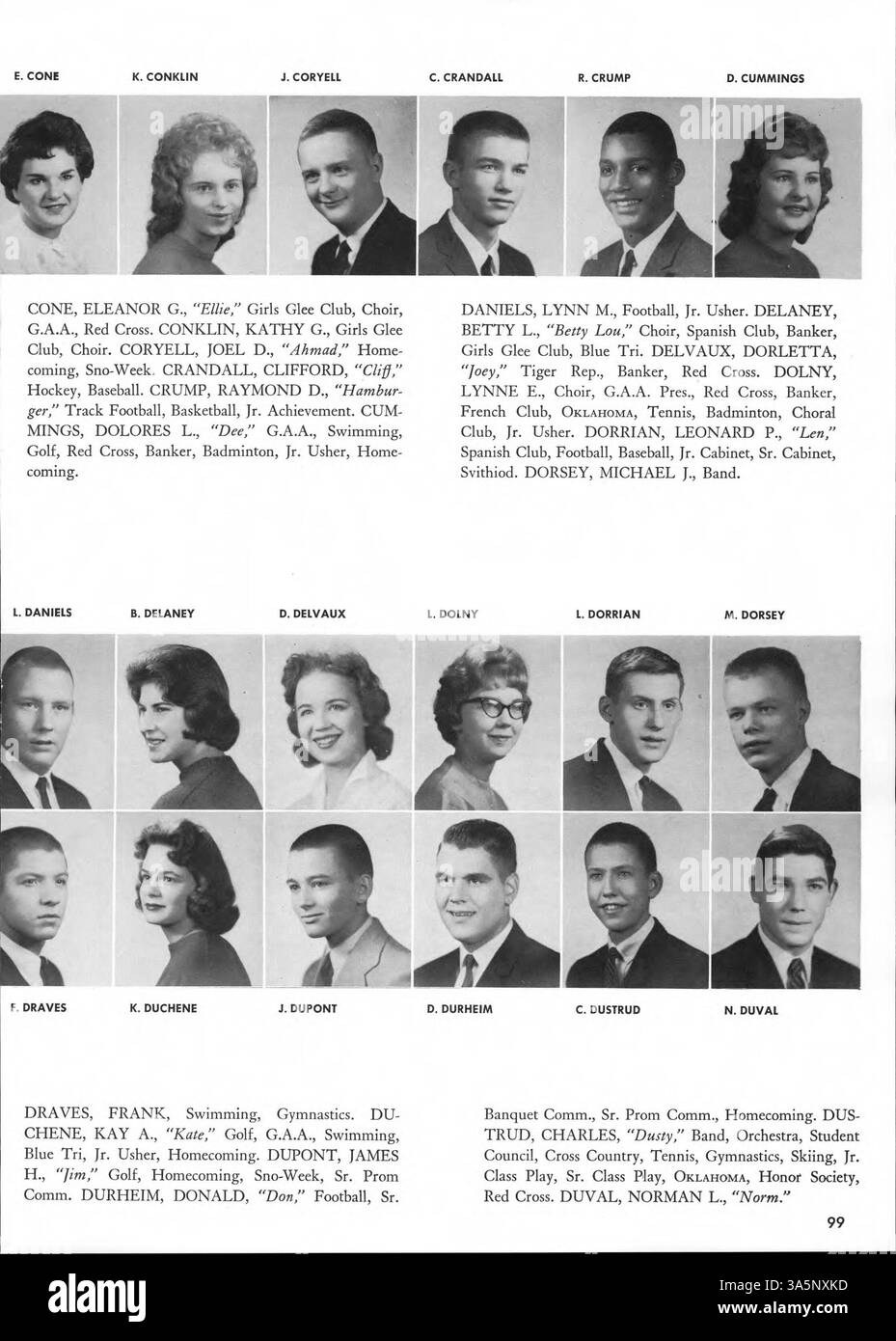 The 1961 'Tiger' Yearbook from South High School provides a detailed ...