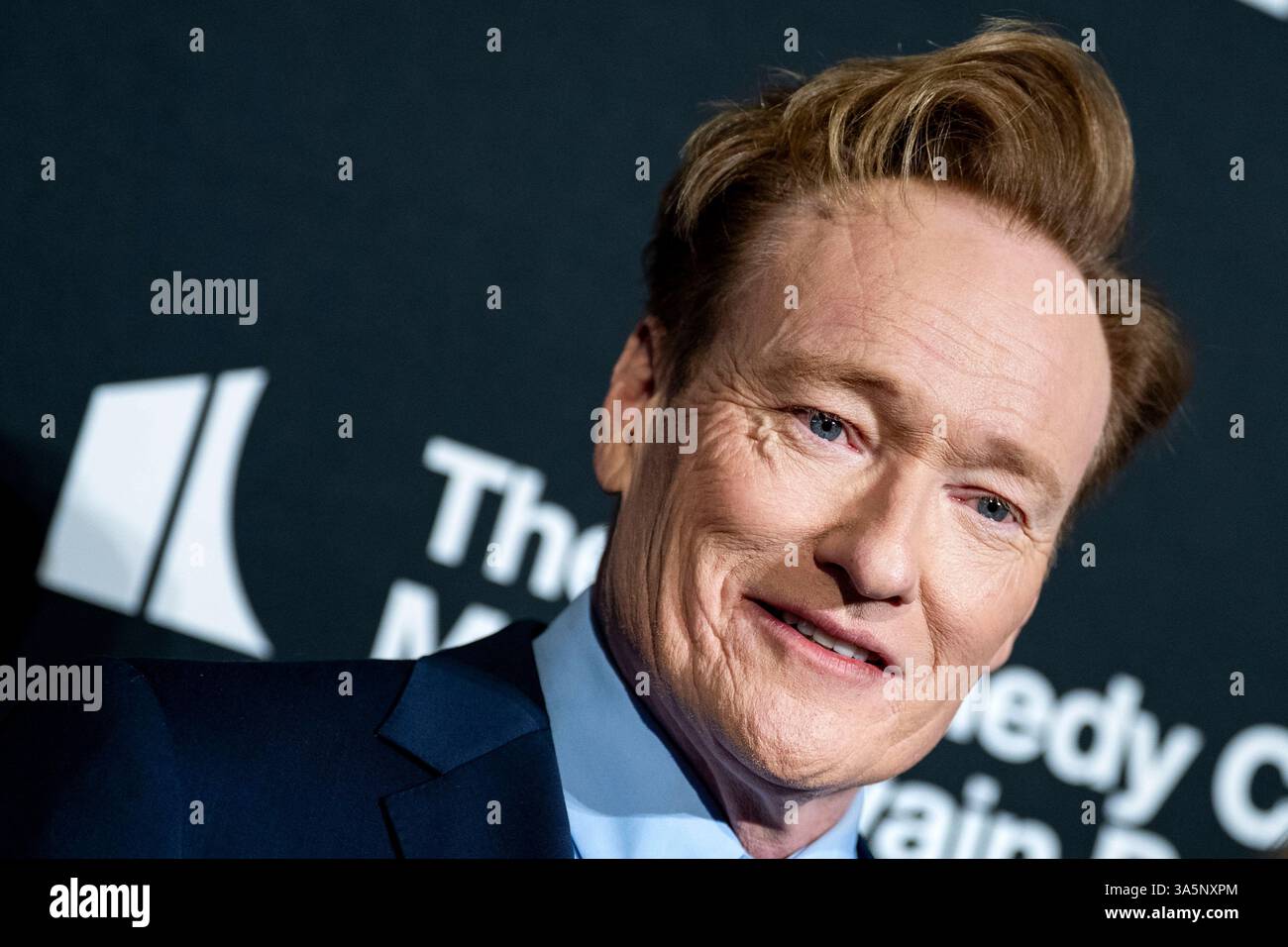 Conan O'Brien arrives on the red carpet for a ceremony to receive the ...