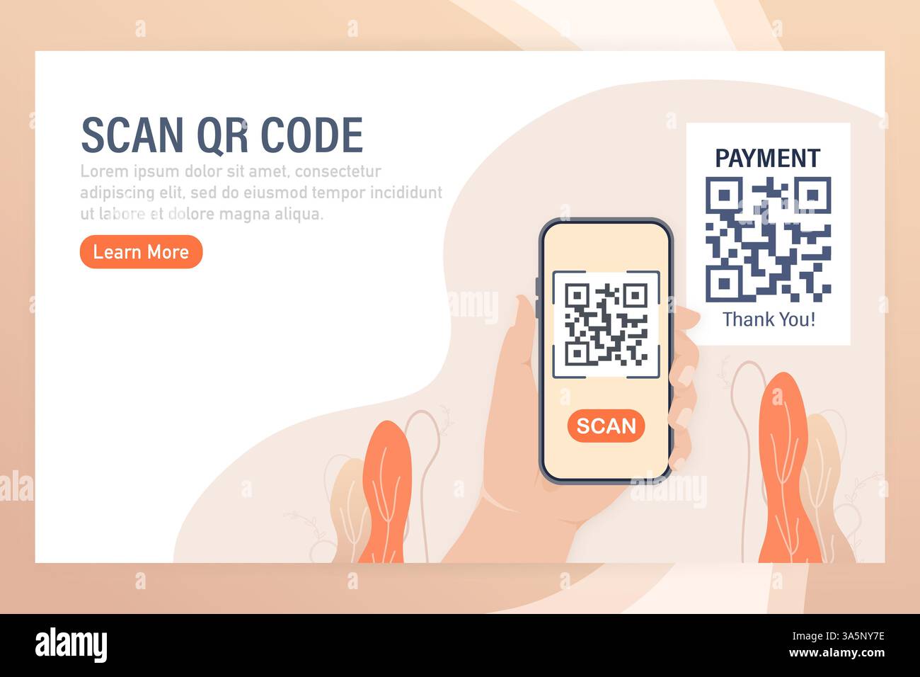 Scan qr code people, great design for any purposes. 3d vector ...