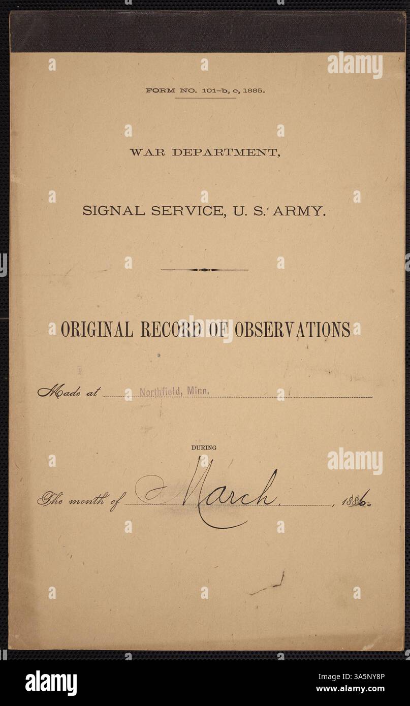 The Carleton College weather diaries from March 1886 documented ...