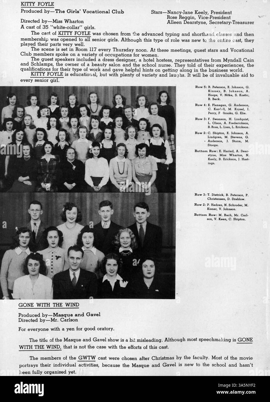 The 1942 Echowan yearbook from St. Louis Park High School commemorates ...