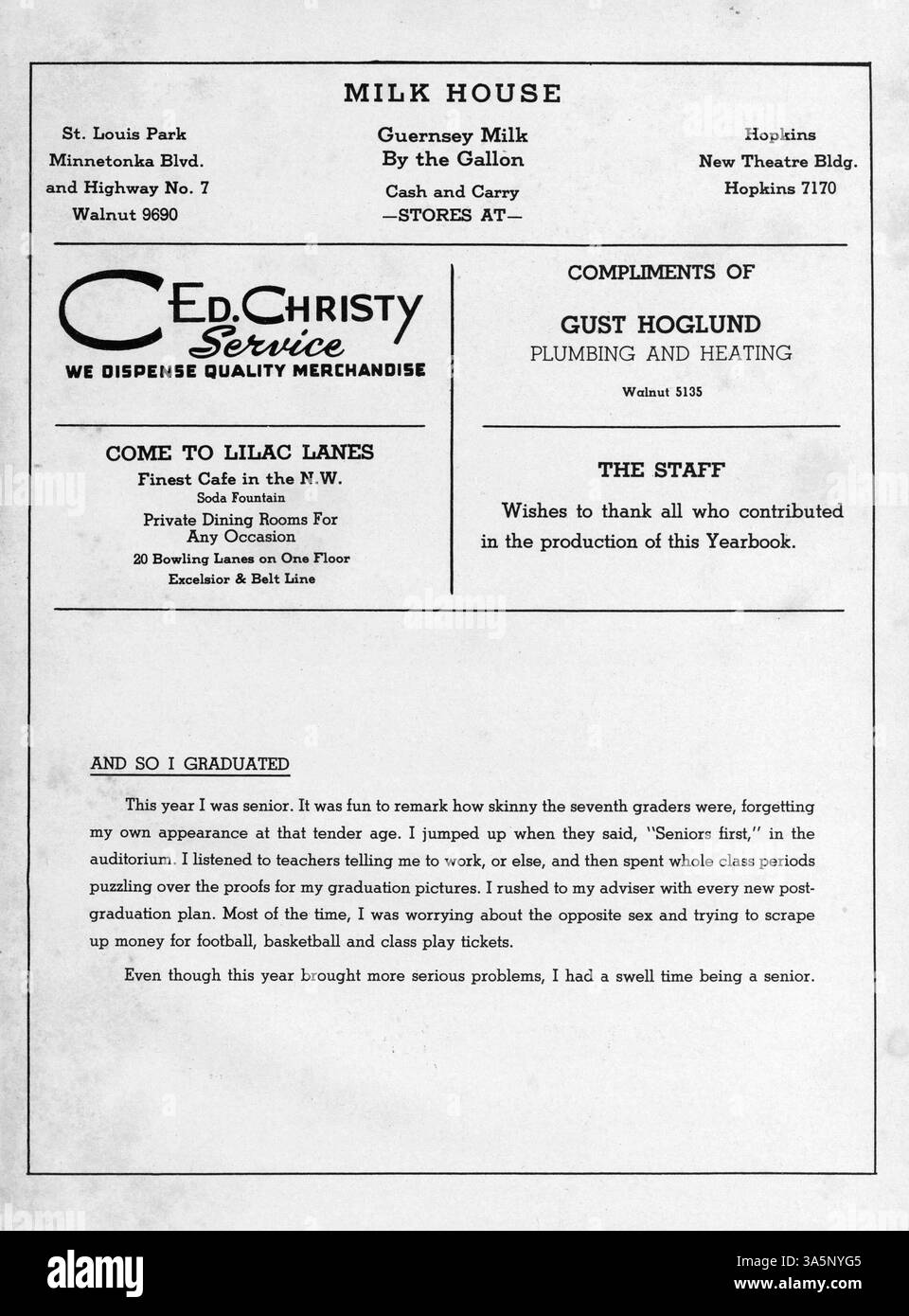 Yearbook from 1941 highlights the schools academic and extracurricular ...