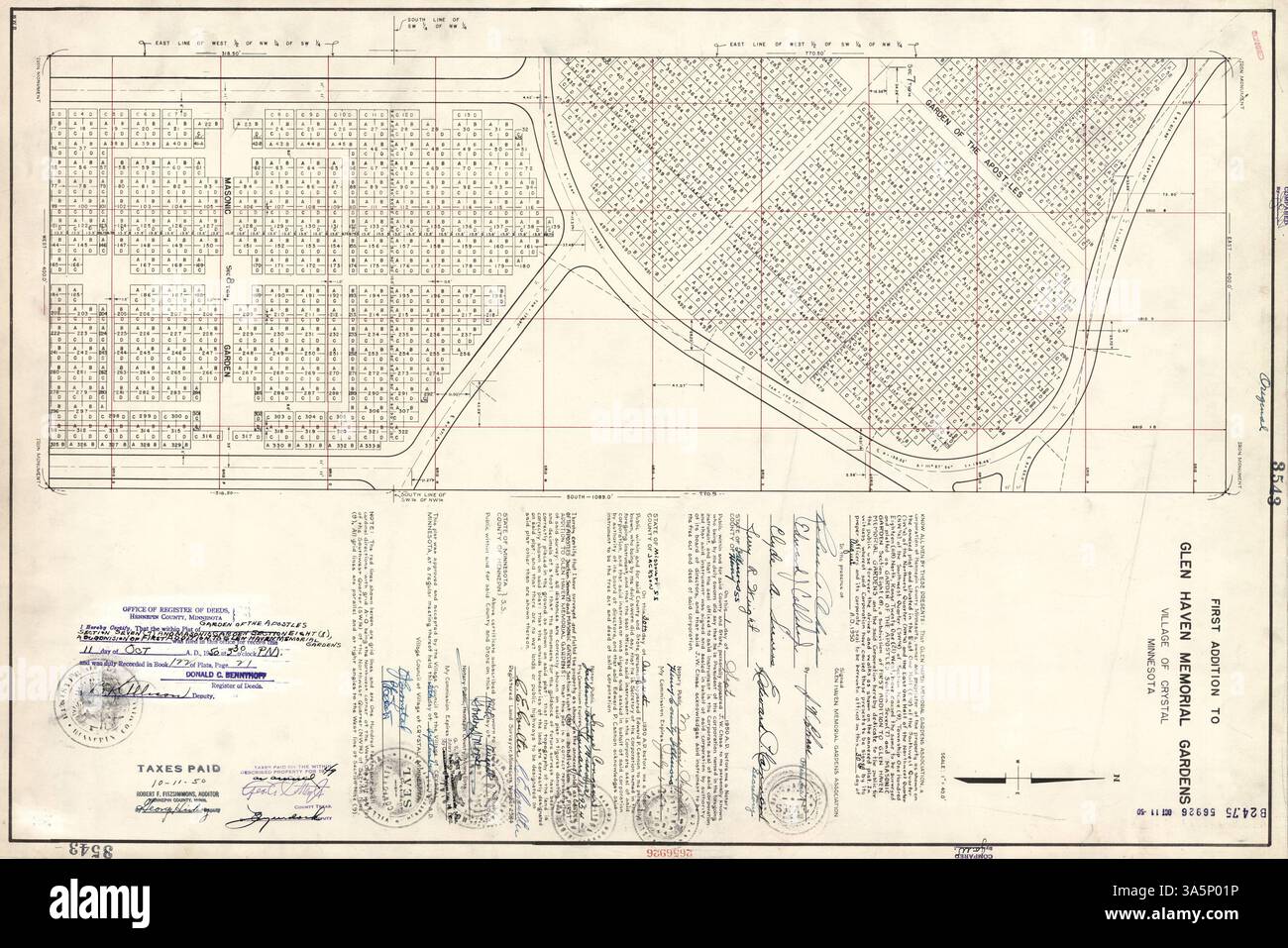 This document shows the first addition to Glen Haven Memorial Gardens ...