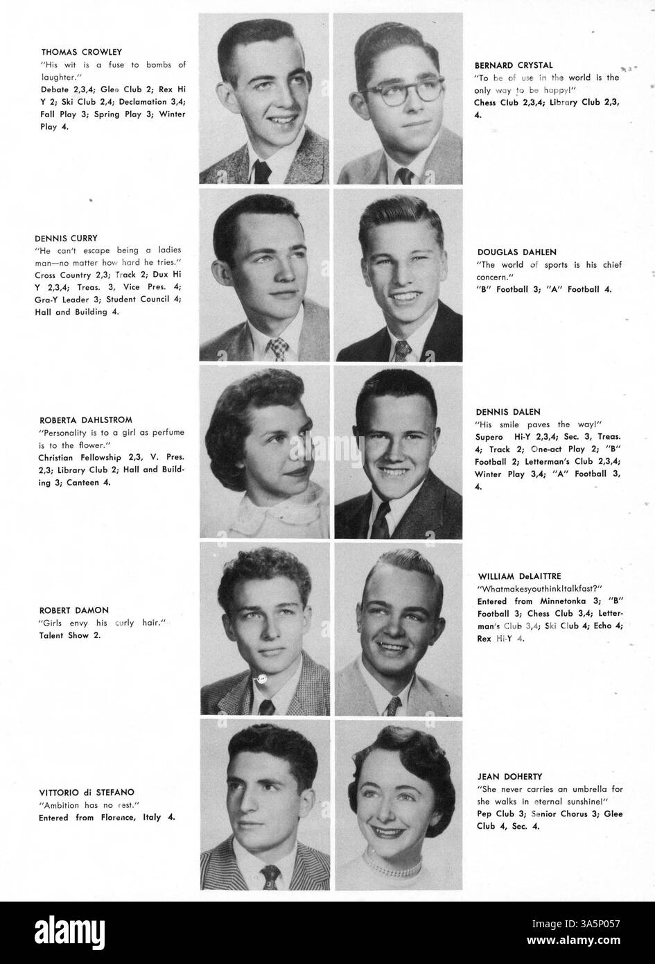 The 1955 Echowan yearbook from St. Louis Park High School offers an ...