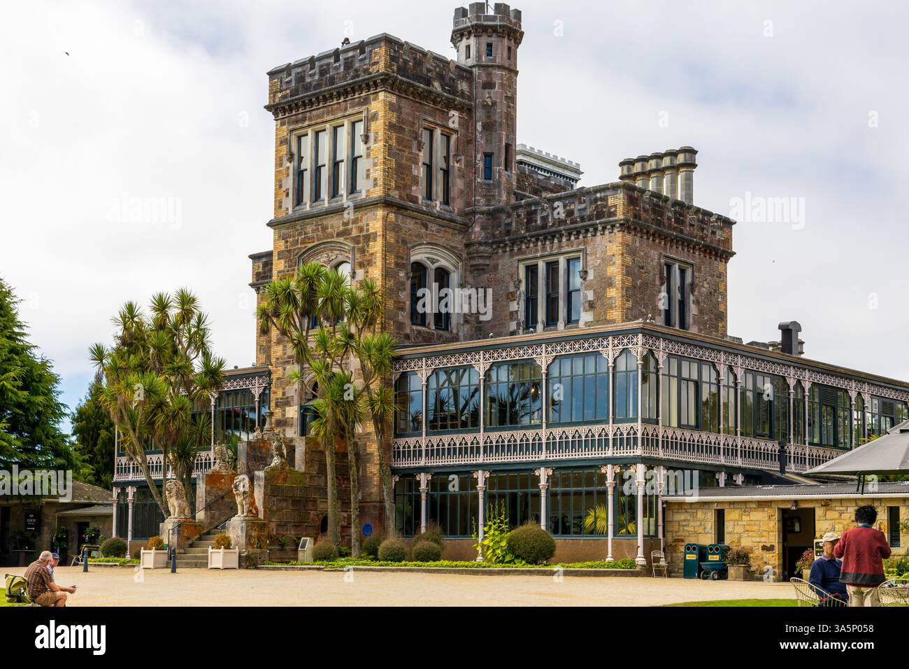 Dunedin, New Zealand - February 24, 2025: Beautiful Larnach Castle on a ...