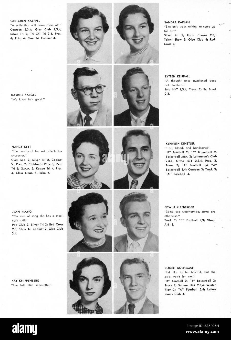 Documenting key events and achievements from the 1954 1955 school year ...