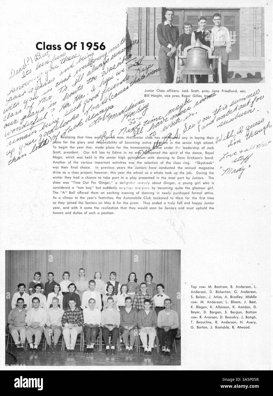 The 1955 Echowan yearbook from St. Louis Park High School captures the ...
