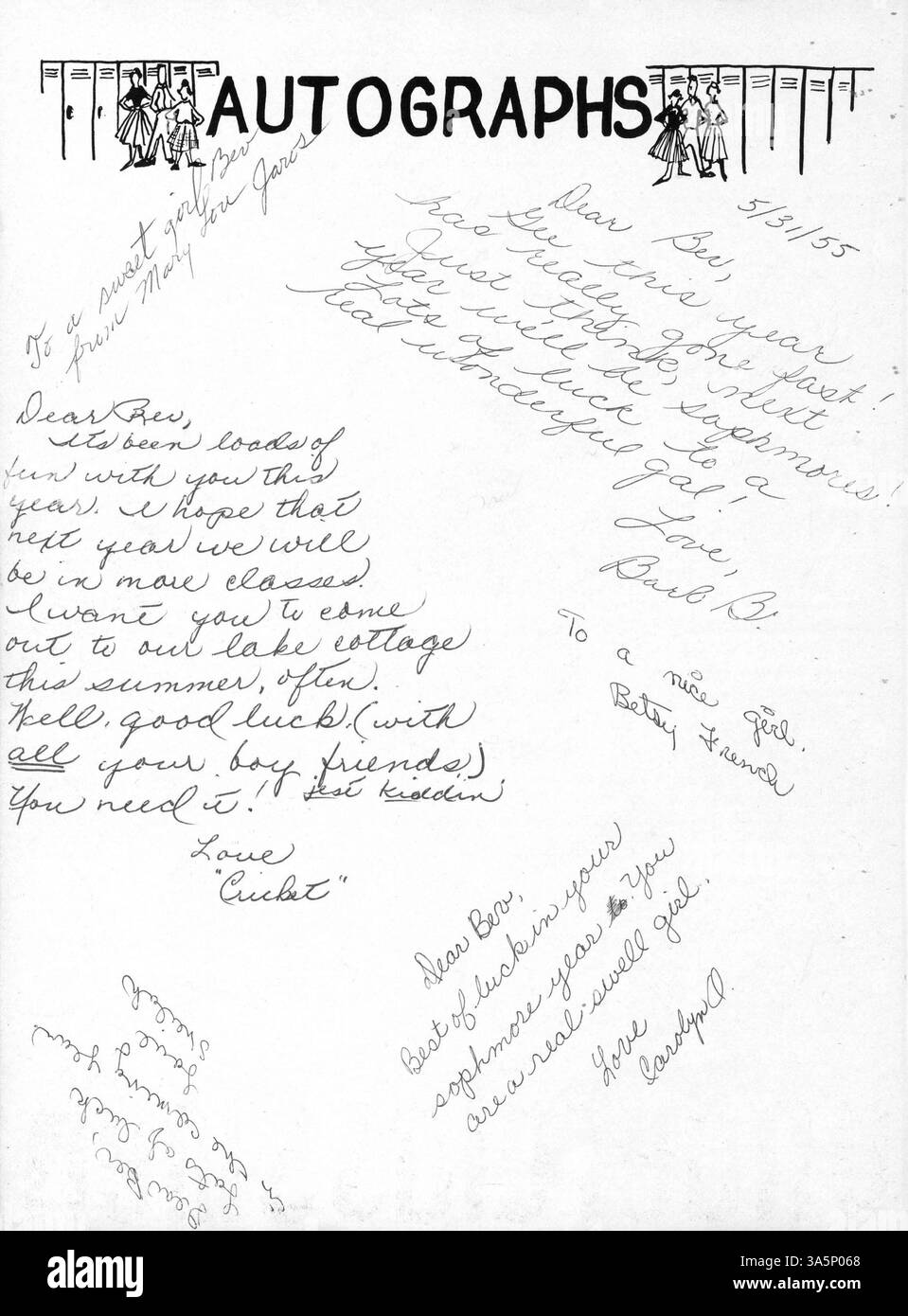 The 1955 Echowan yearbook from St. Louis Park High School documents the ...