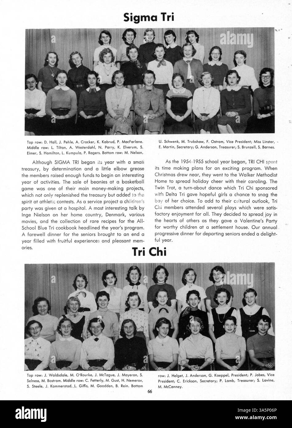 The 1955 Echowan yearbook from St. Louis Park High School presents ...