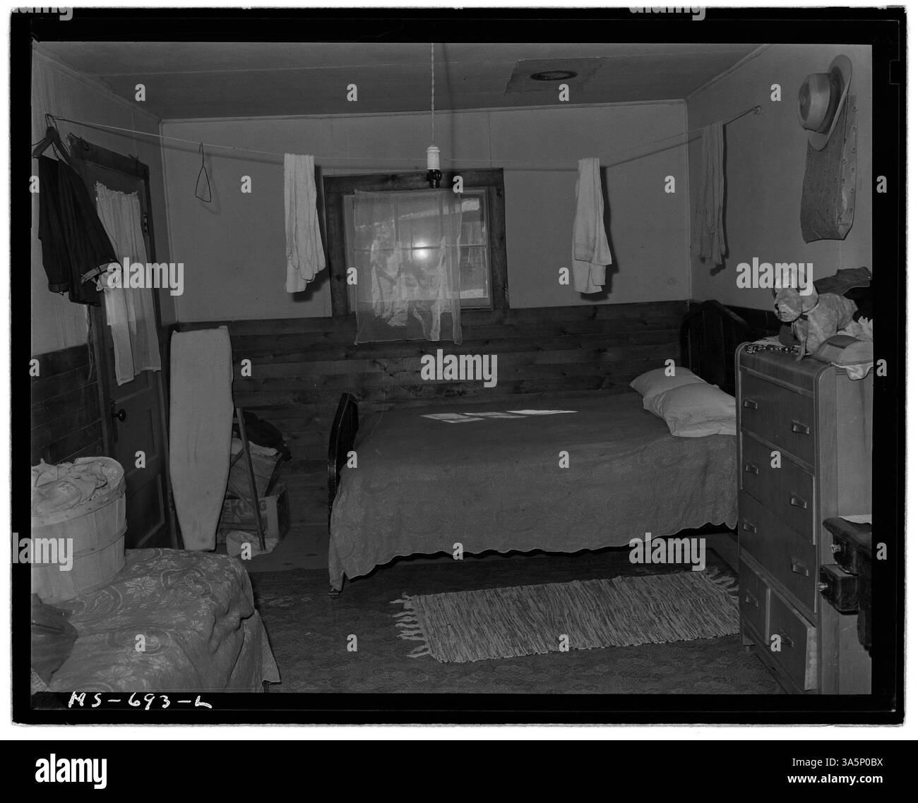 The bedroom of Ben Baker, a miner employed at Union Pacific Coal Company's Reliance Mine ...