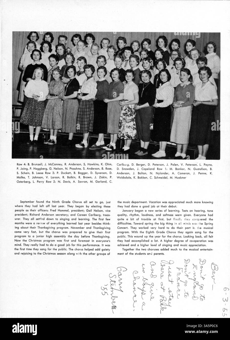 The 1955 echowan yearbook features a detailed record of student hi-res ...