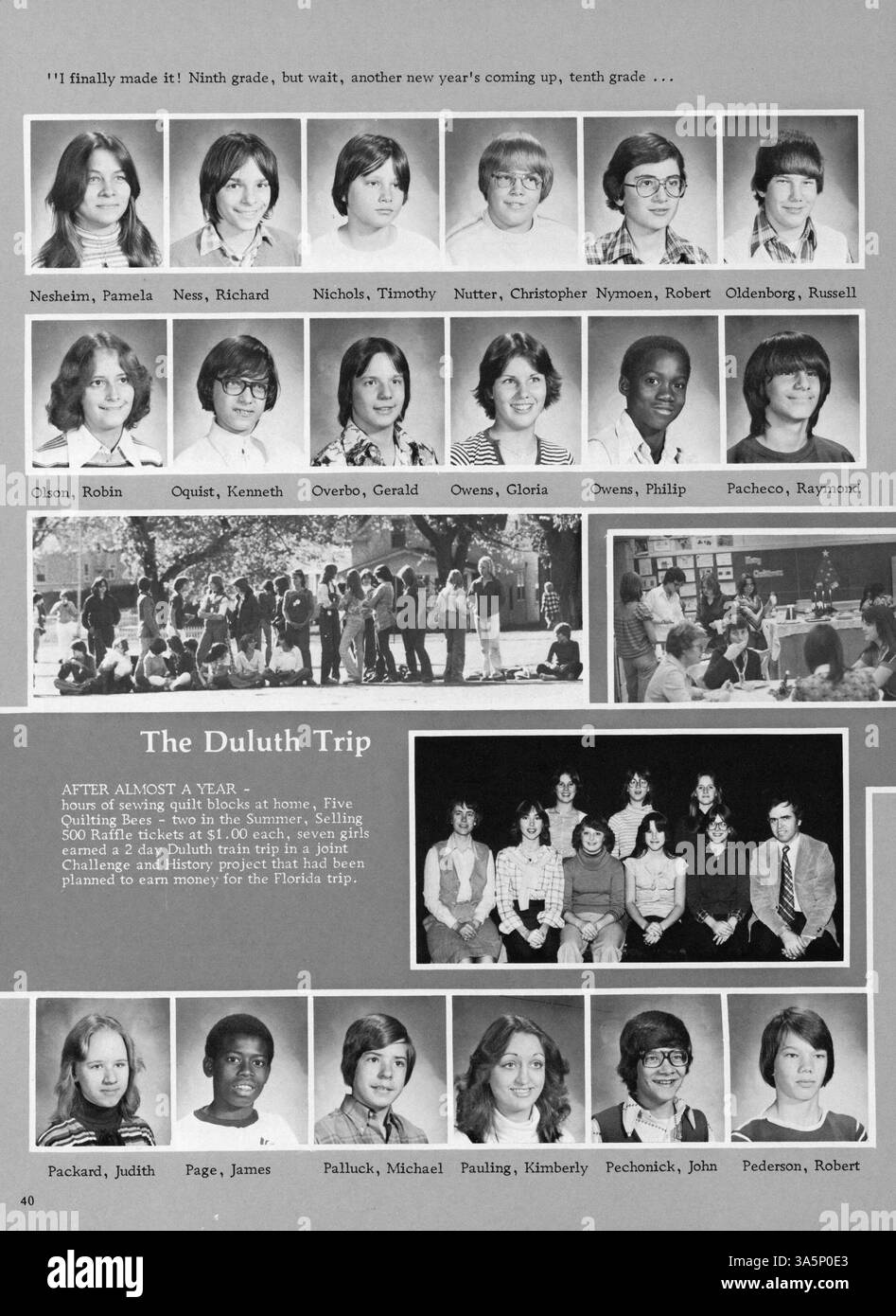 The 1978 Folwell Junior High yearbook documents significant moments ...