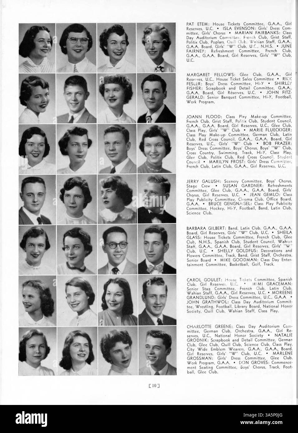 The 1953 Washburn High School 'Wahian' yearbook highlights students ...