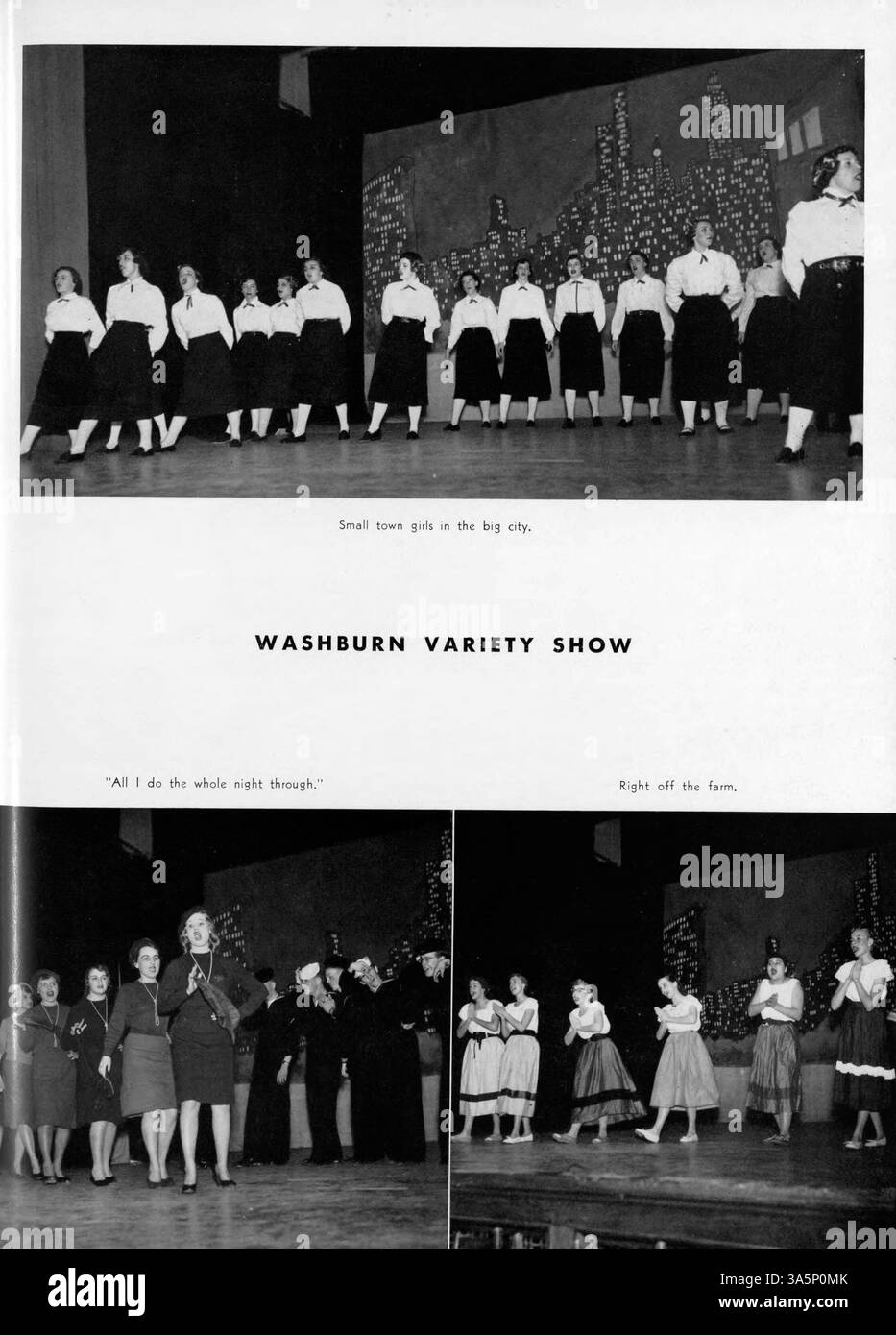 The 1953 Wahian Yearbook from Washburn High School showcases student ...