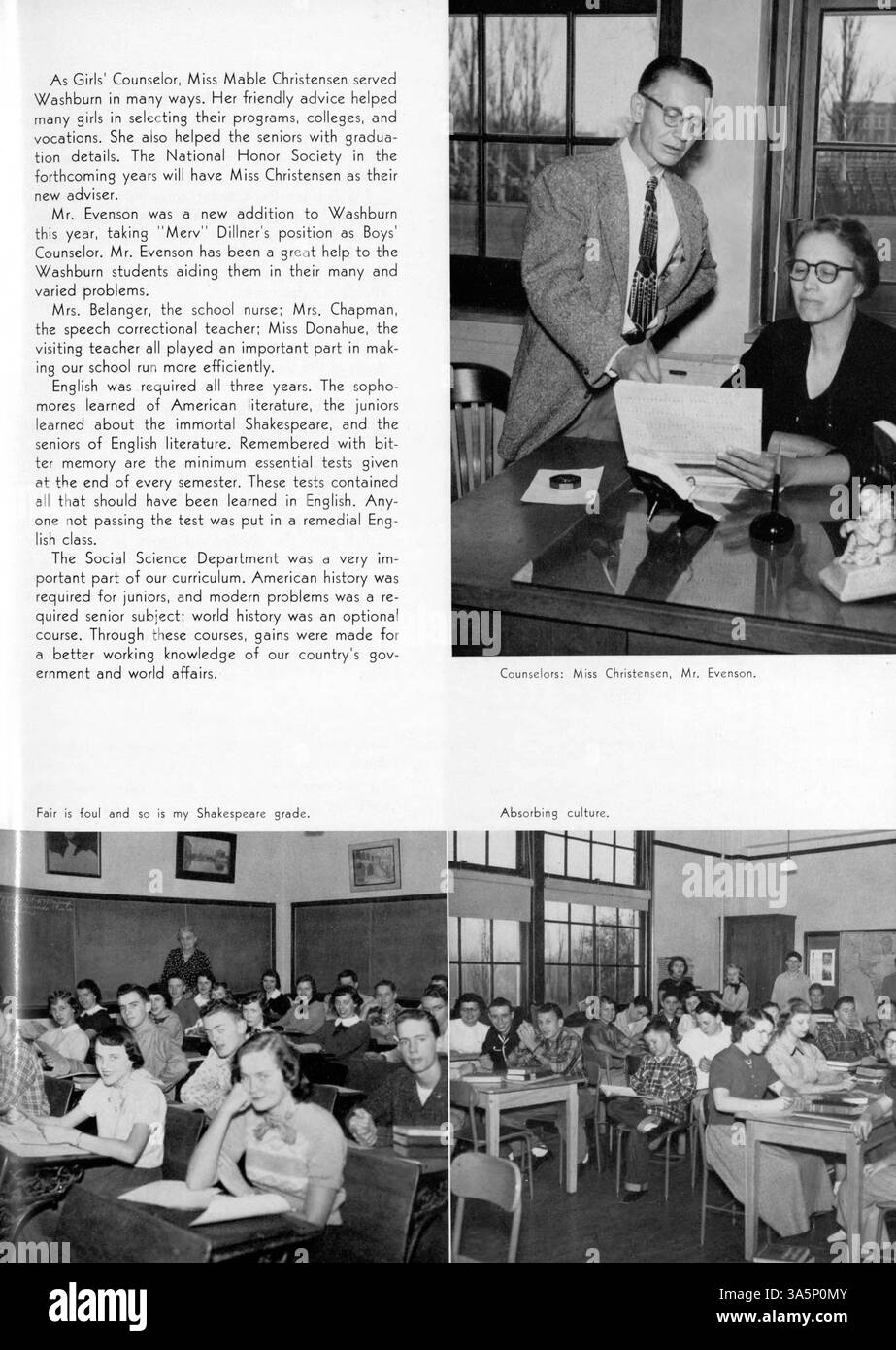 The 1953 Washburn Yearbook, Wahian, highlights key moments from the ...