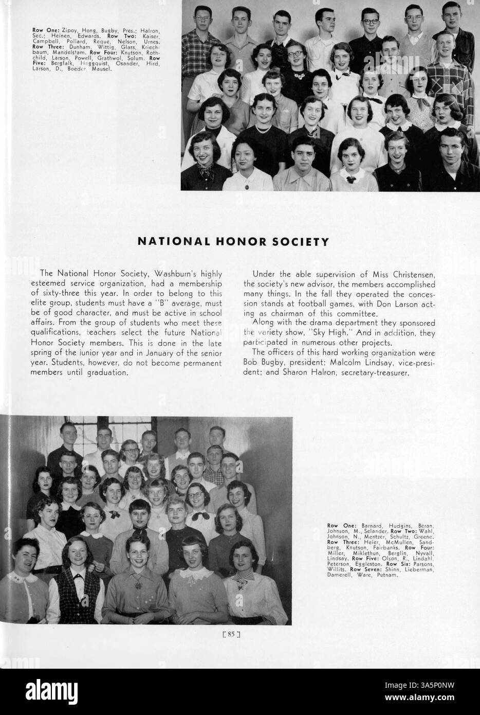 The Wahian Yearbook of 1953 highlights the year’s key events, including ...