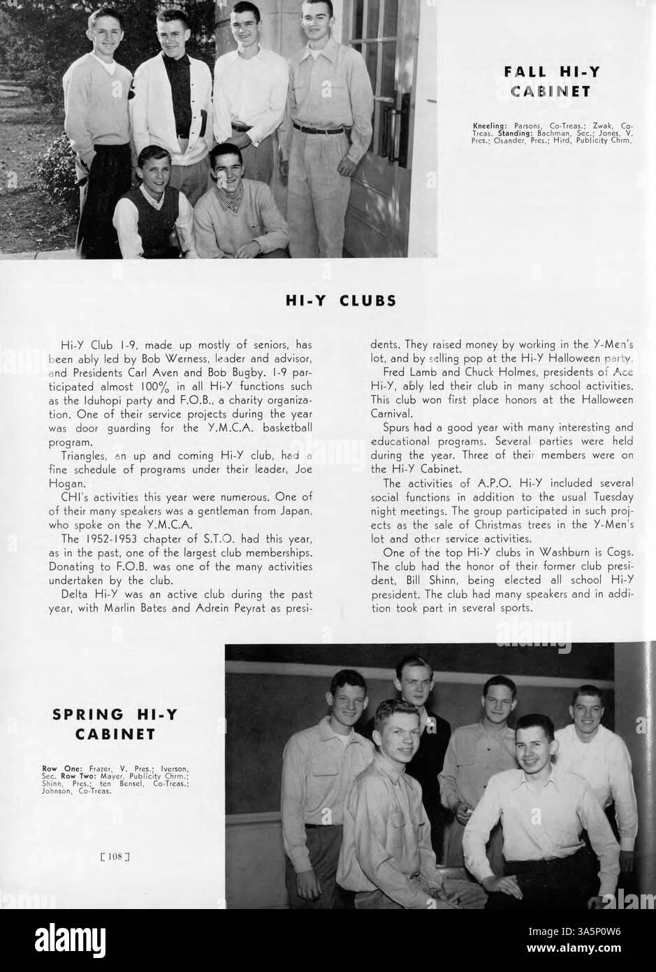 The 1953 Wahian Yearbook commemorates student and teacher achievements ...