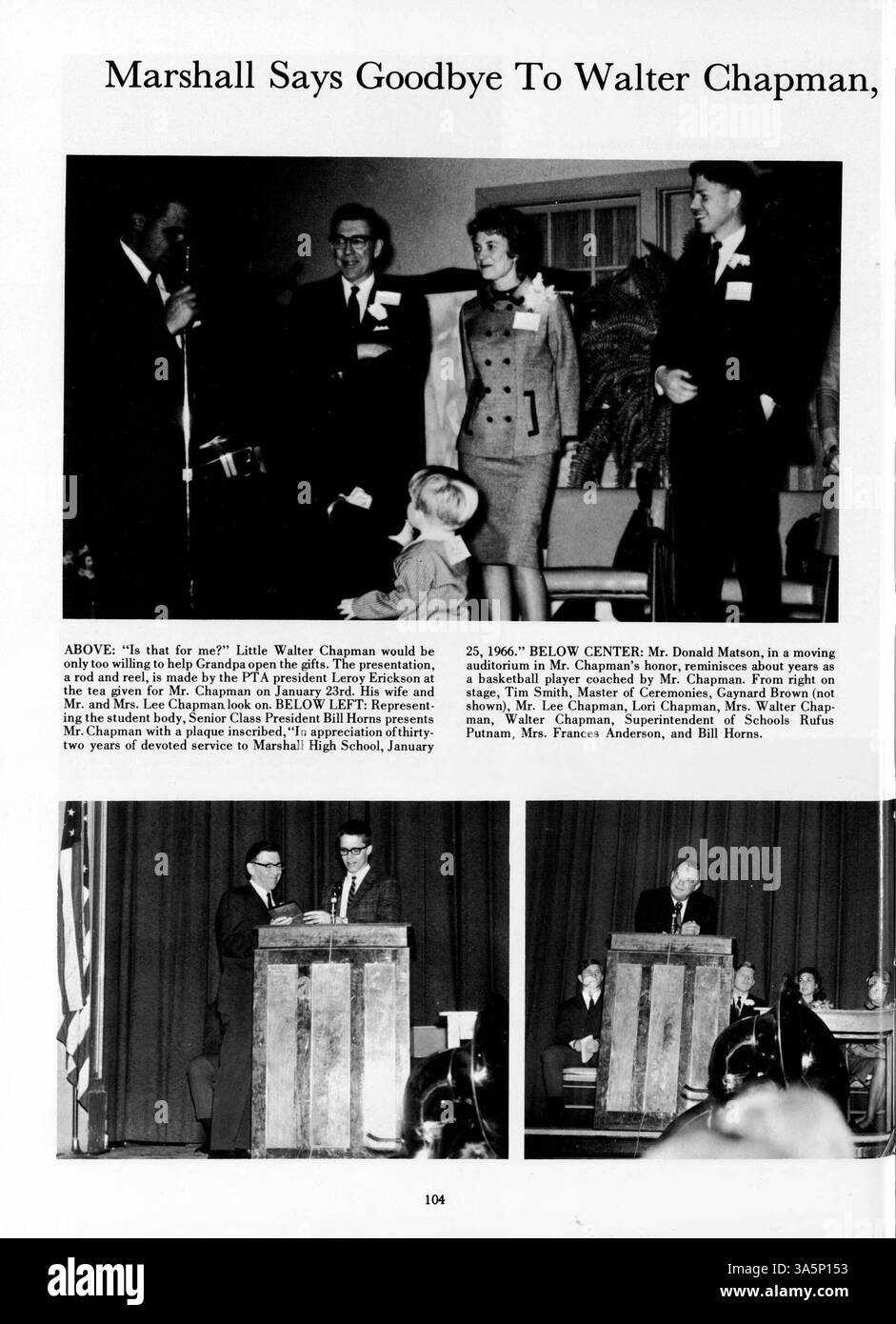 Yearbook features marshall high schools 1965 1966 school year hi-res stock photography and ...